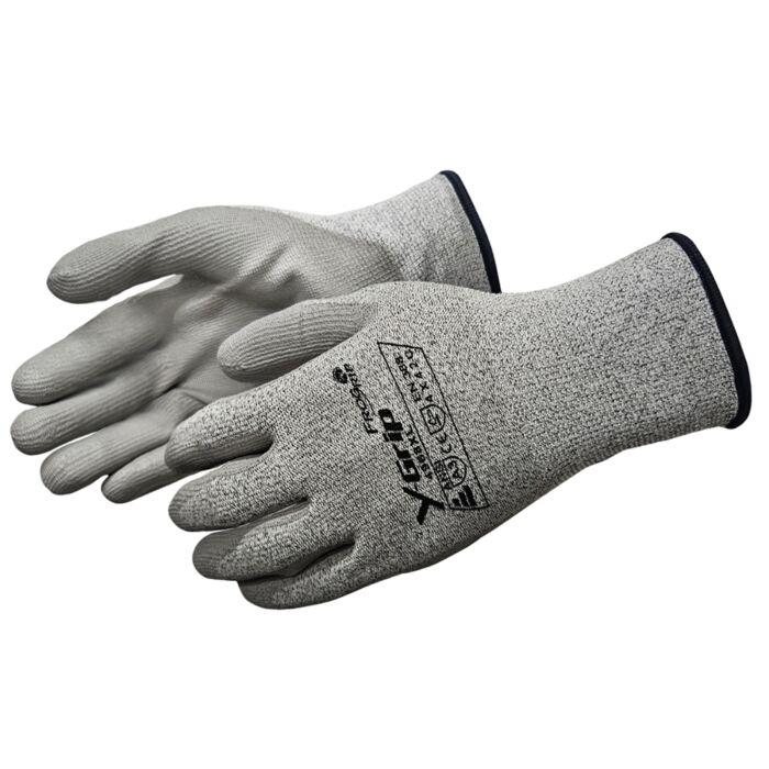 Liberty Safety 4968L Frogrip Cut-Resistant Gloves, Gray Polyurethane ...