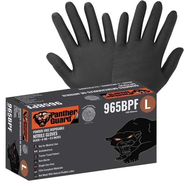 Global Glove Panther-Guard 965BPF Heavyweight Nitrile, Powder-Free ...