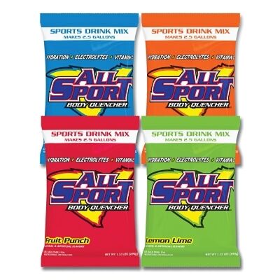All Sport 10122607 Sports Drink Mix Pouches, Assorted Flavors, 2.5 gal